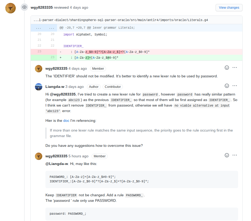 ORACLE SQL 'IDENTIFIER_' rule is not correct in Literals.g4 · Issue #9668 · apache ...