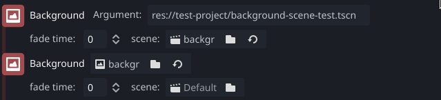 Background Event Allows You To Select Scene But It Doesnt Work · Issue