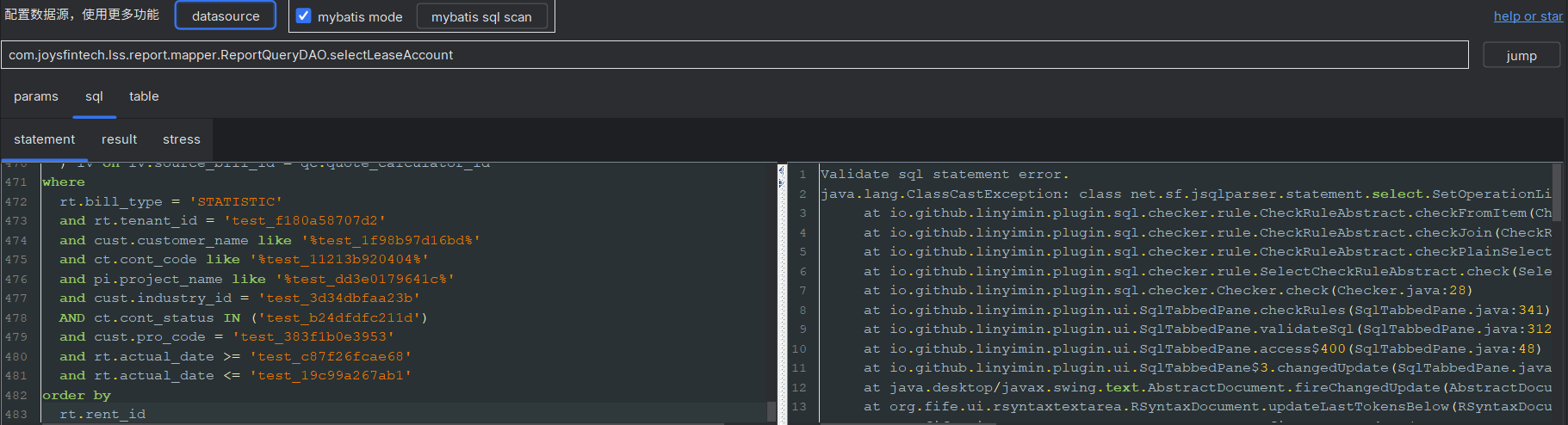 sql 解析出错 · Issue #6 · linyimin0812/mybatis-sql-viewer · GitHub