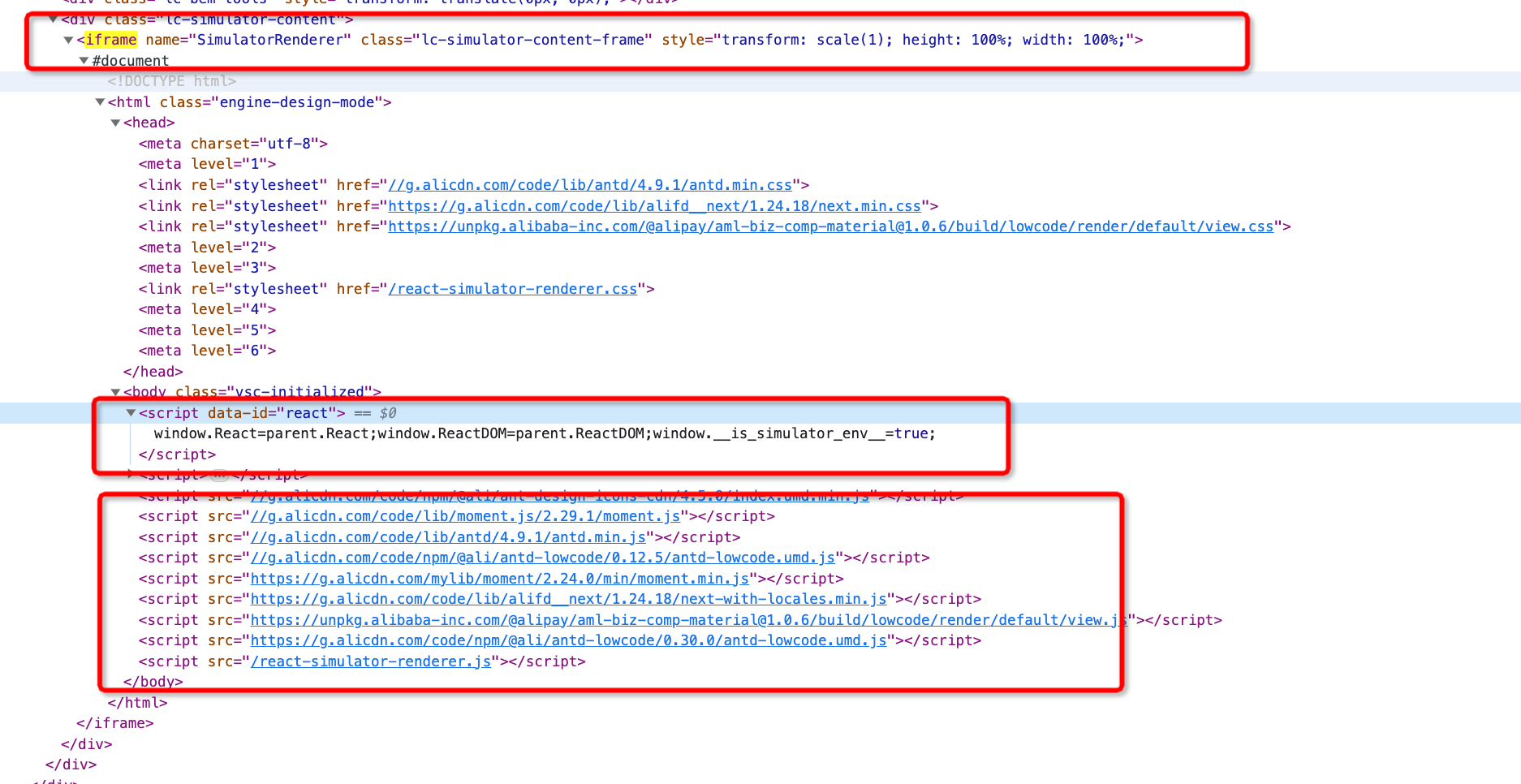 ali-lowcode-engine在燕鸥主应用无法正常渲染 · Issue #2247 · alibaba/lowcode-engine · GitHub