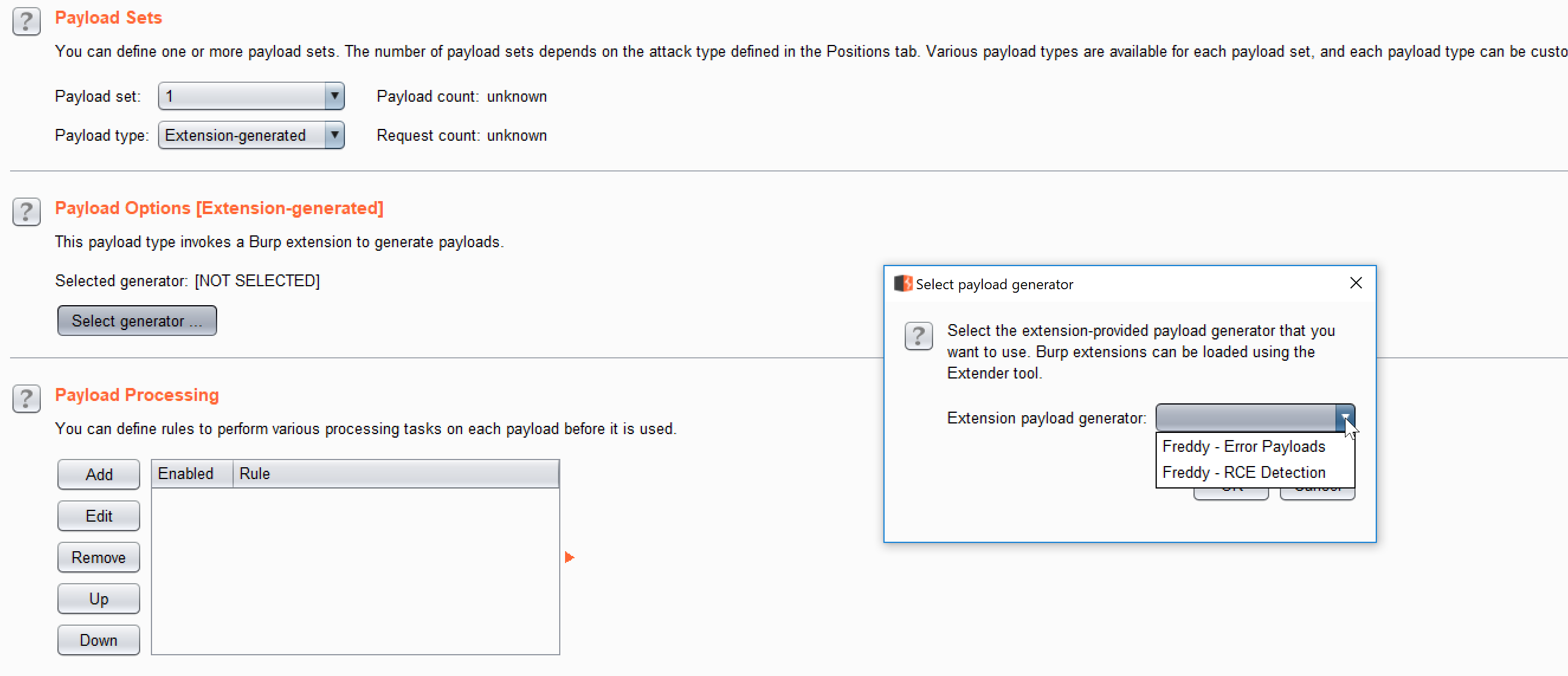 Intruder Payloads not present · Issue #1 · nccgroup/freddy · GitHub