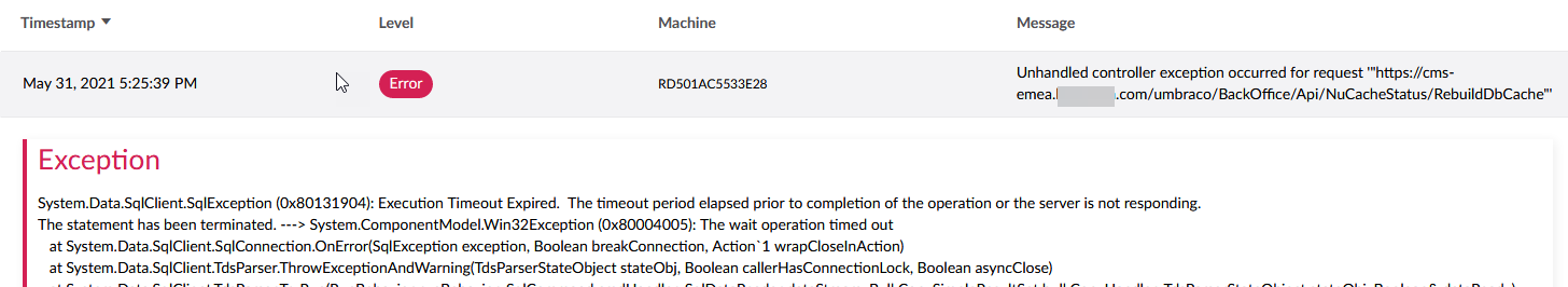 Sql Timeout When Saving Document Type · Issue 10362 · Umbracoumbraco 3965