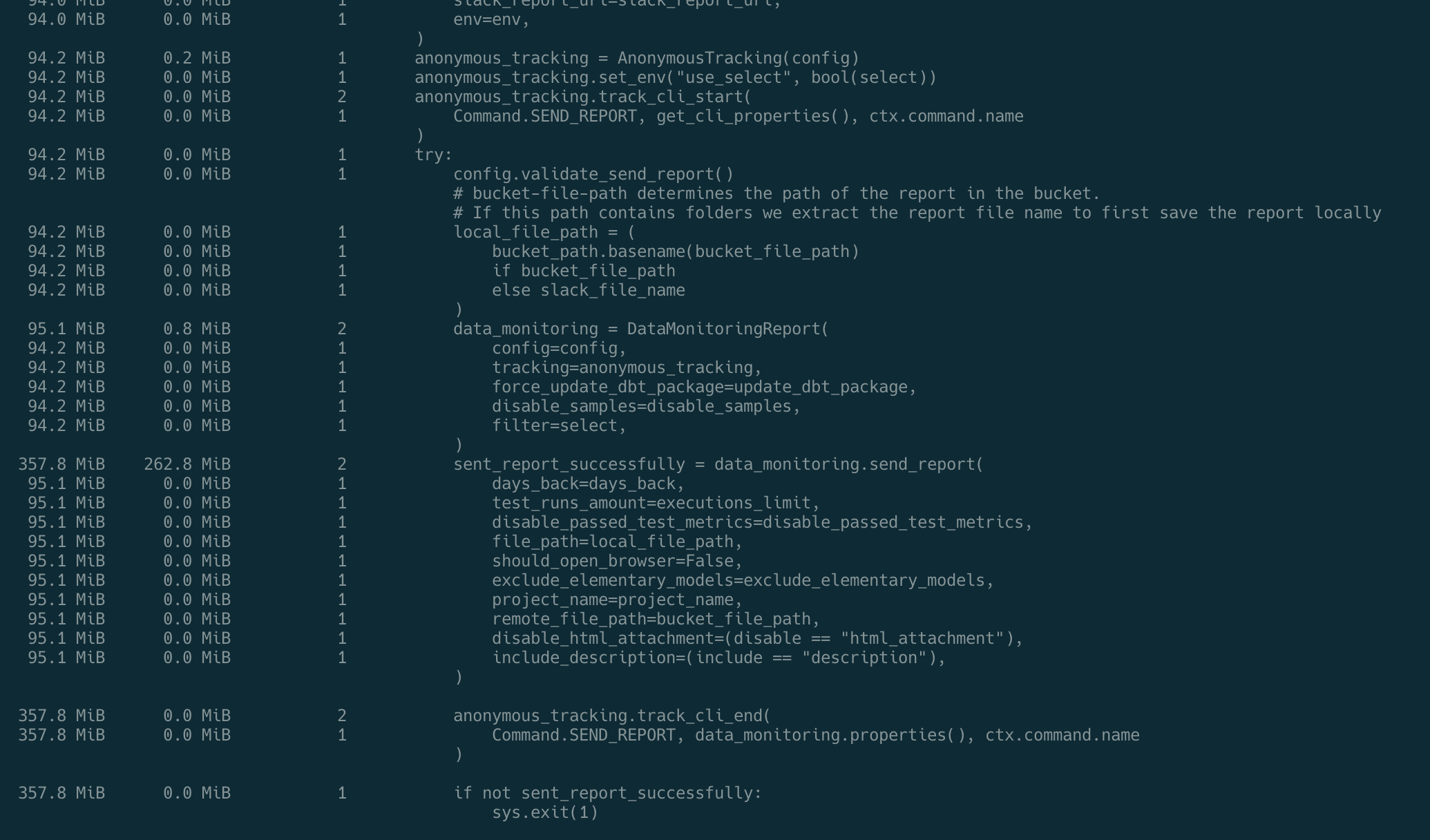 [ELE-527] High memory consumption when running edr · Issue #761 · elementary-data/elementary ...