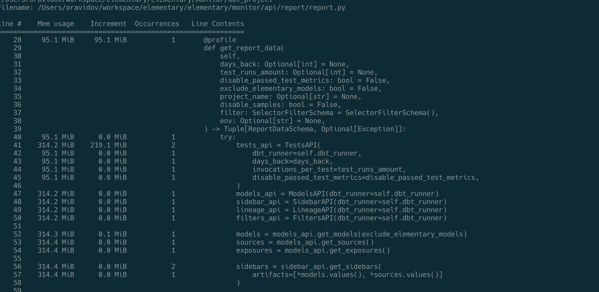 [ELE-527] High memory consumption when running edr · Issue #761 · elementary-data/elementary ...