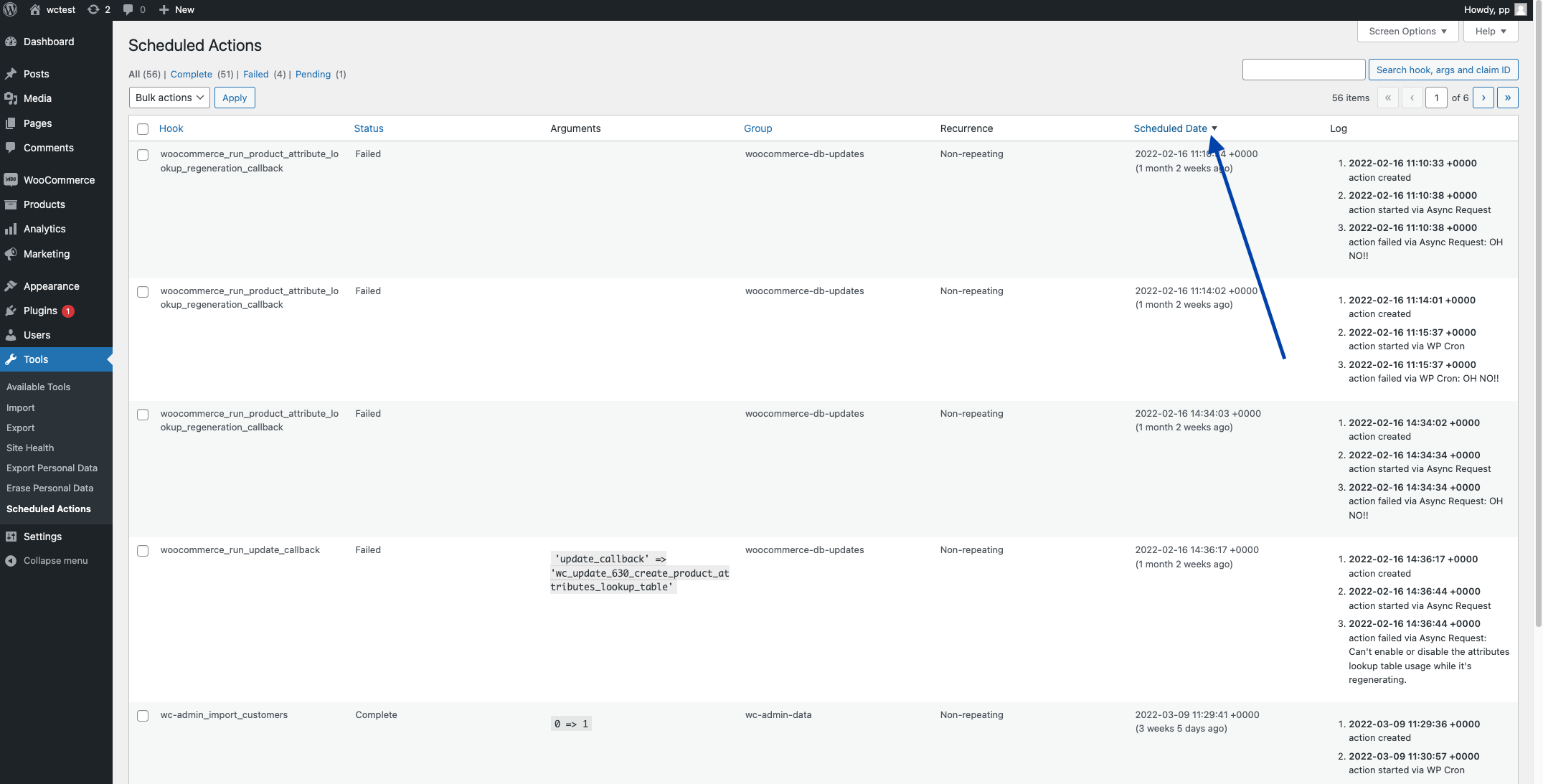 Table Order By Default Issue 808 Woocommerce action scheduler GitHub