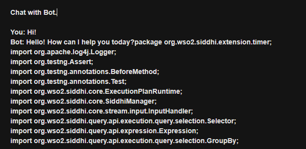 In chat mode, after the answer, the empty space is filled with random words and symbols. · Issue ...