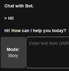 In chat mode, after the answer, the empty space is filled with random words and symbols. · Issue ...