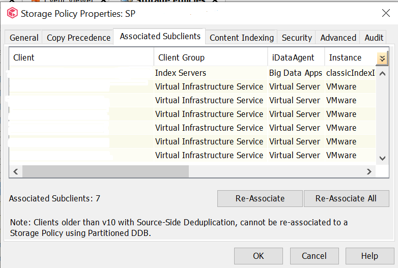 Getting associated subclients from Storage Policy · Issue #98 · Commvault/cvpysdk · GitHub