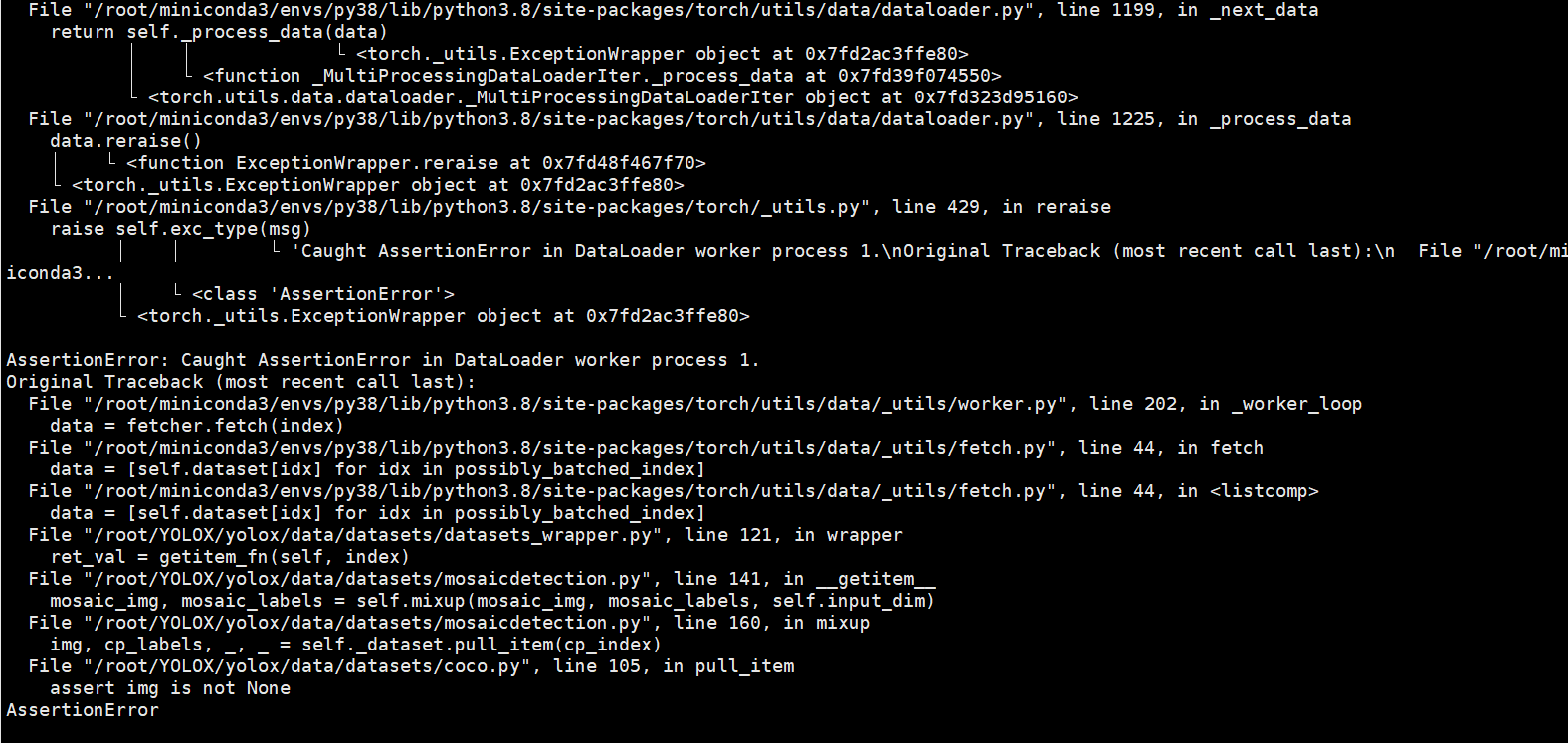 Unexpected interruption of training · Issue #334 · Megvii-BaseDetection ...