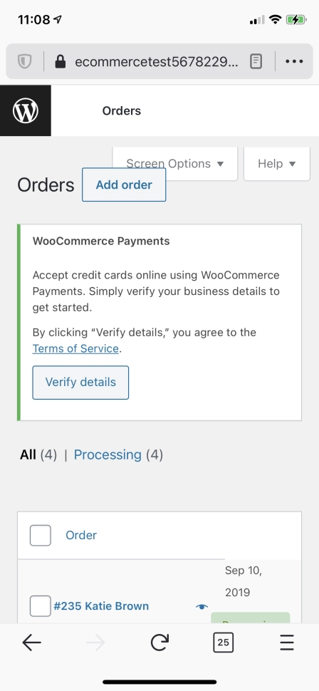 Nav Add Order Button And Screen Options Conflict · Issue 6080 · Woocommercewoocommerce Admin