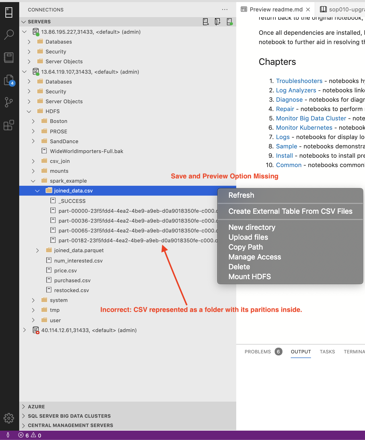 Big Data Clusters - HDFS file recognition · Issue #9430 · microsoft/azuredatastudio · GitHub
