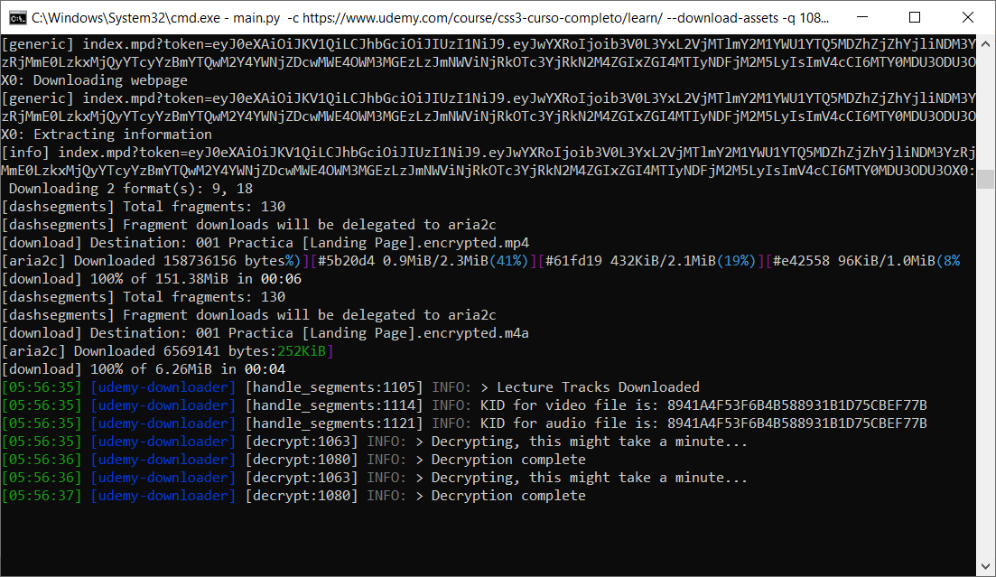 [Bug]: The program gets stuck · Issue #84 · Puyodead1/udemy-downloader · GitHub