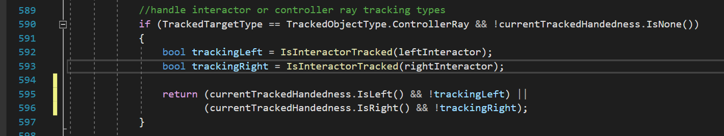 Solver Handler does not track right hand when tracked target type is set to Controller Ray or ...