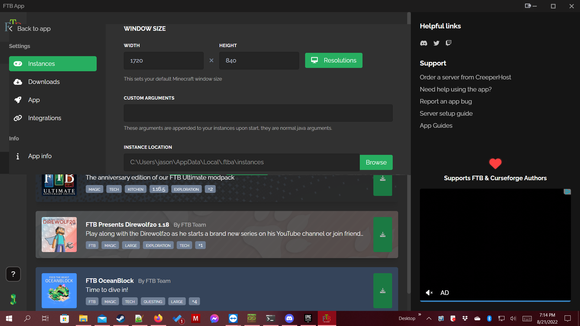 [Bug]: FTB App has screen painting issues · Issue #666 · FTBTeam/FTB-App · GitHub