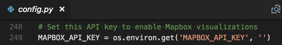 An error occurred while rendering the visualization: Error: An API access token is required to ...