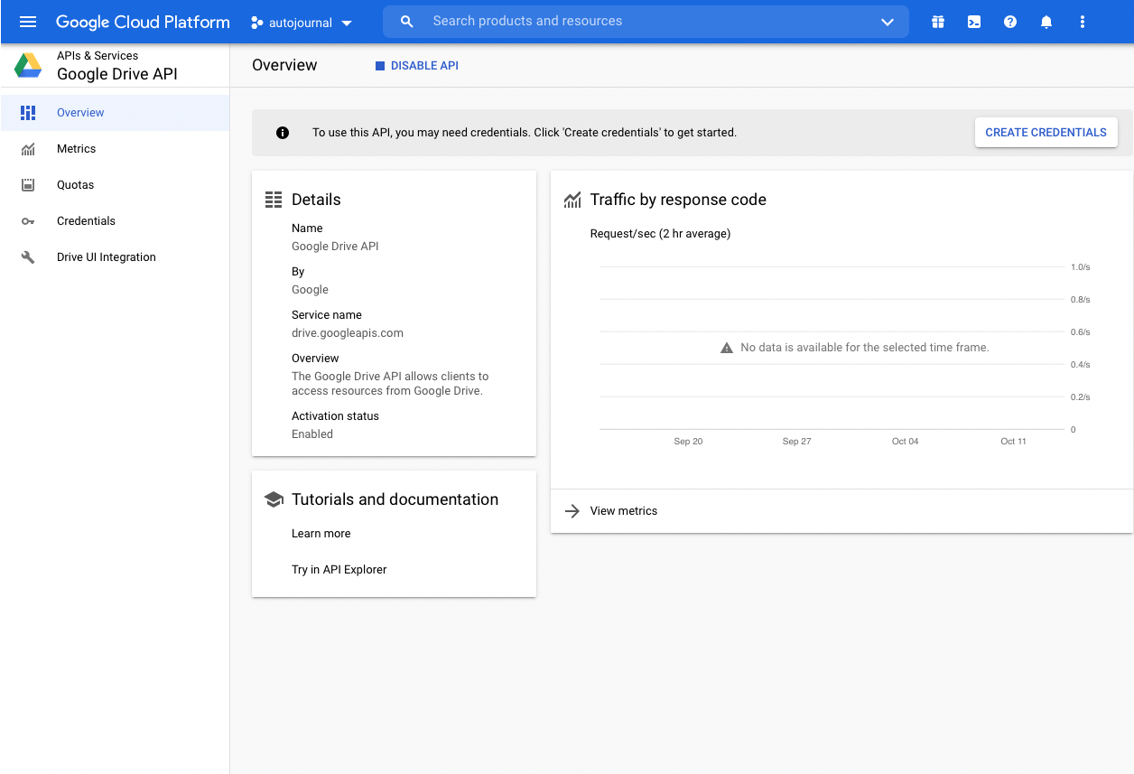 auto-journal/google-api-credentials.md at master · vejryn/auto-journal · GitHub