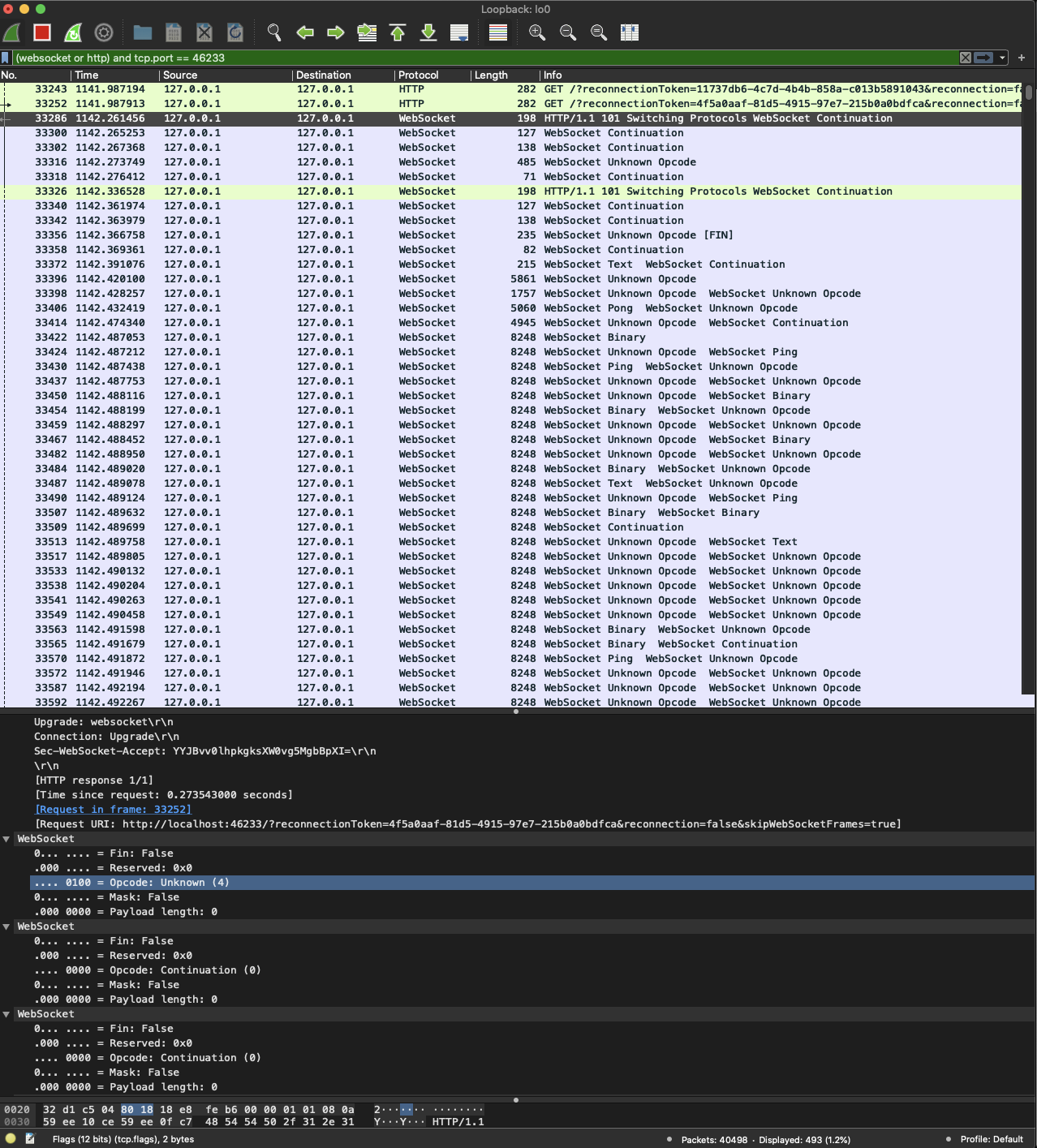 WebSocket 抓包 opcode=4 时显示 no handler for opcode 4 且不显示每个 message · Issue #483 · avwo/whistle ...