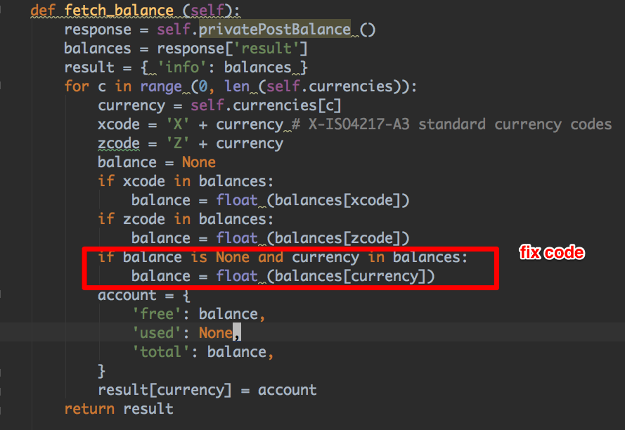 Kraken market bug in fetch_balance · Issue #60 · ccxt/ccxt · GitHub