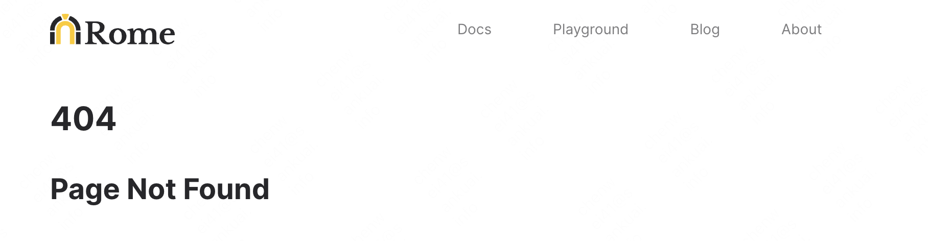 🐛 page 404 · Issue #3634 · rome/tools · GitHub