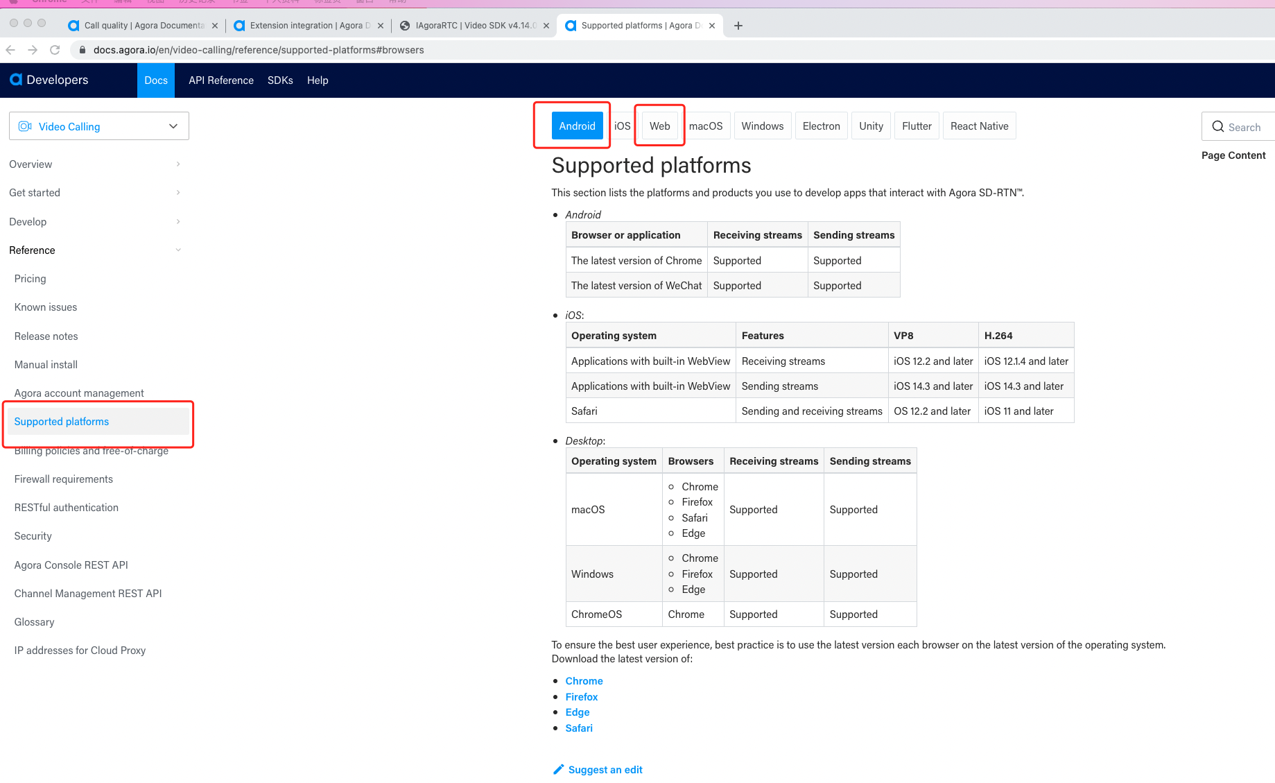 Integrate comments about Video Calling for Web · Issue #756 · AgoraIO/Docs-Source · GitHub