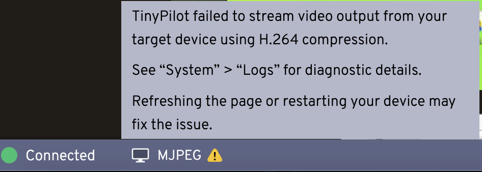 H264 video streaming setting doesn't work for HDMI to USB dongle ...