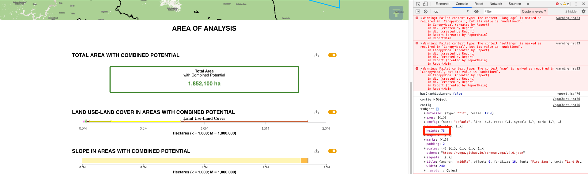 In our new report, the Ethiopia widgets are getting squashed. · Issue #495 · wri/gfw-mapbuilder ...