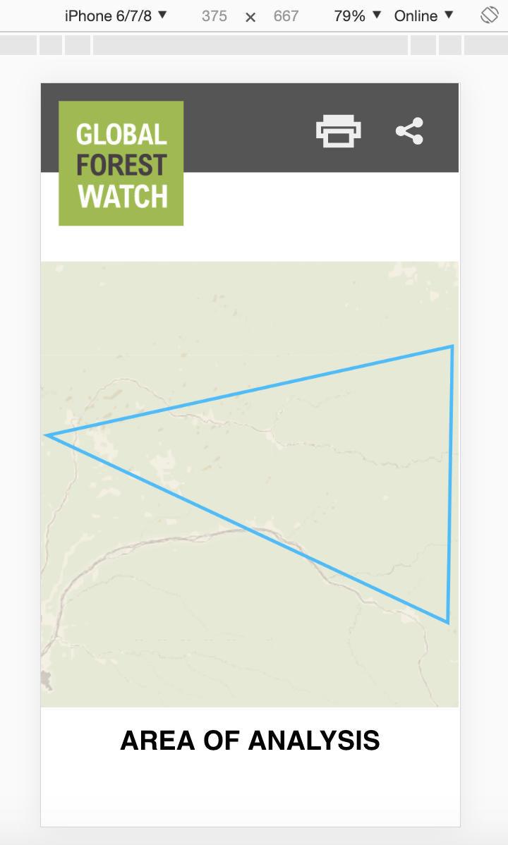(Mobile): Increase width of header · Issue #502 · wri/gfw-mapbuilder · GitHub