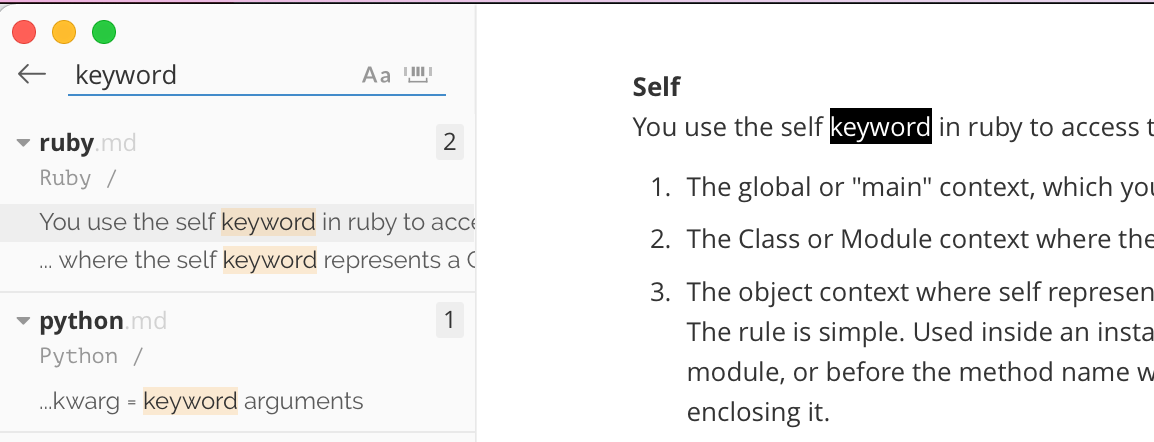 Feature Allow Global Search To Focus On The Specific Line Where The