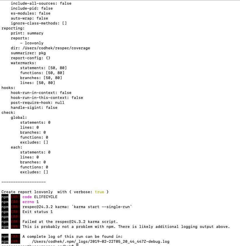 ERROR [preprocessor.coverage]: Unexpected token · Issue #369 · karma-runner/karma-coverage · GitHub