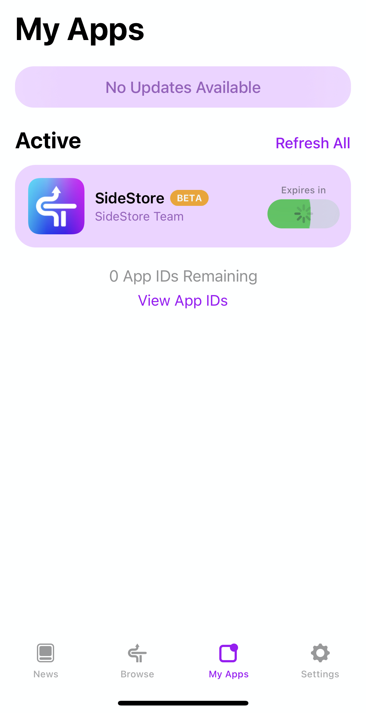 [BUG] sidestore gets stuck refreshing forever · Issue #302 · SideStore/SideStore · GitHub