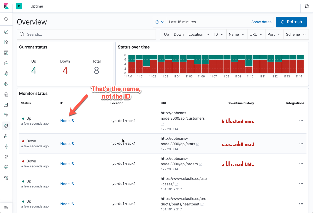 Uptime app has misnamed column in monitors · Issue #39686 · elastic/kibana · GitHub