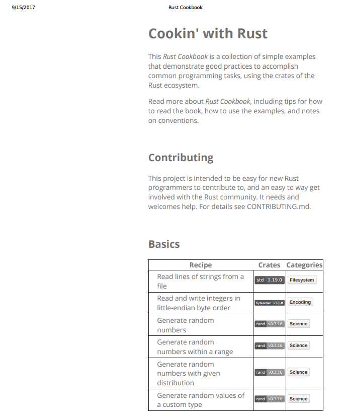 styling regression on print media · Issue #444 · rust-lang/mdBook · GitHub