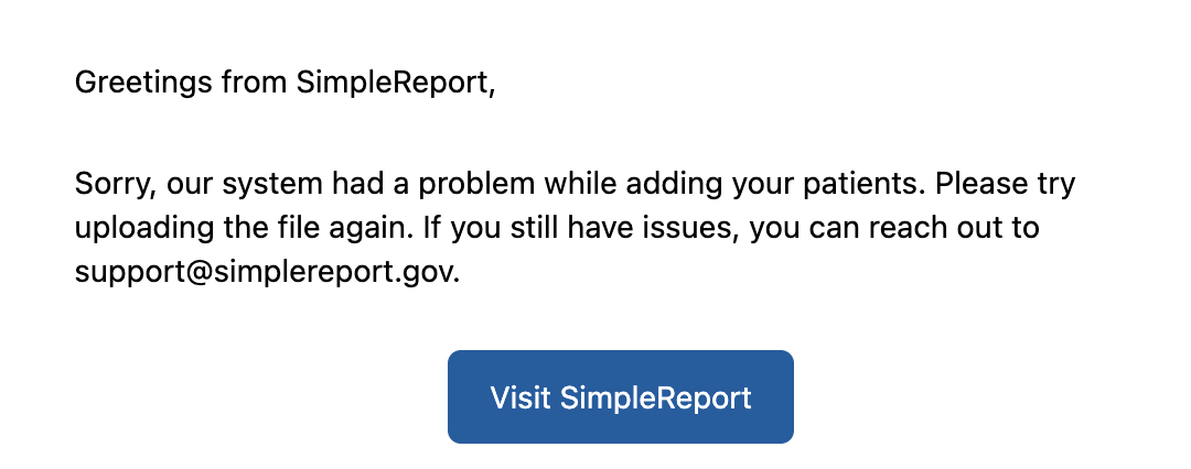 Improve patient bulk upload failed processing messages · Issue #5574 · CDCgov/prime-simplereport ...