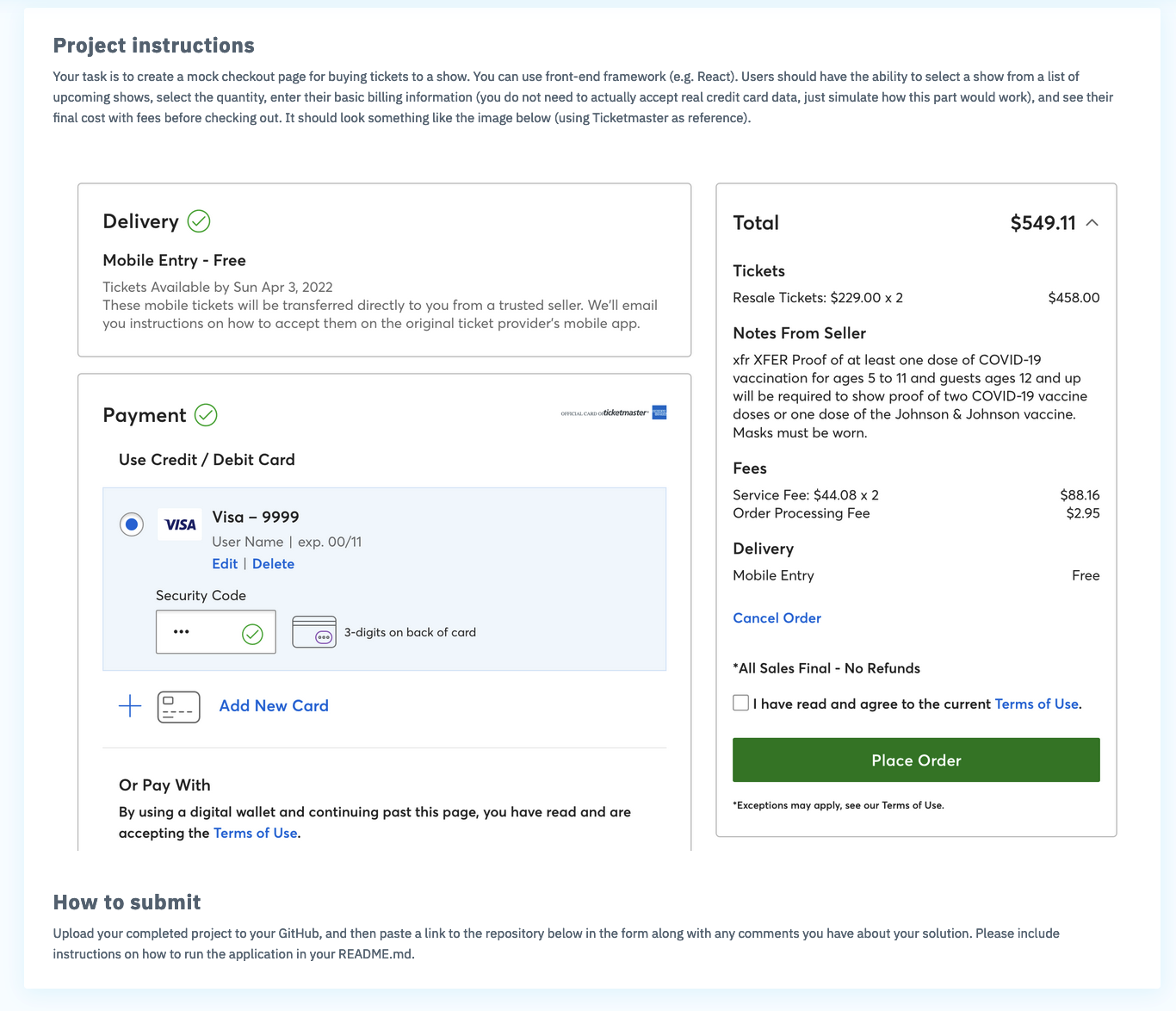 GitHub - TheNewLad/ticket-checkout: Ticket checkout demo app.