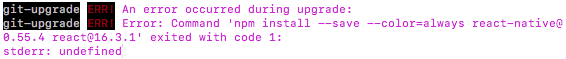 react-native-git-upgrade fails trying to upgrade from 0.47.1 to 0.55.4 ...
