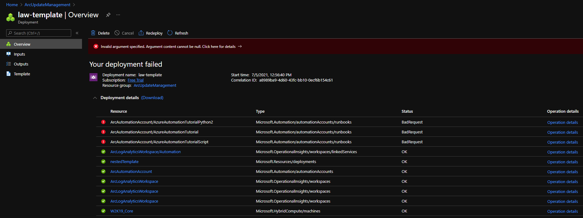 ARM Template fails deployment Update Management on Azure Arc enabled servers · Issue #631 ...