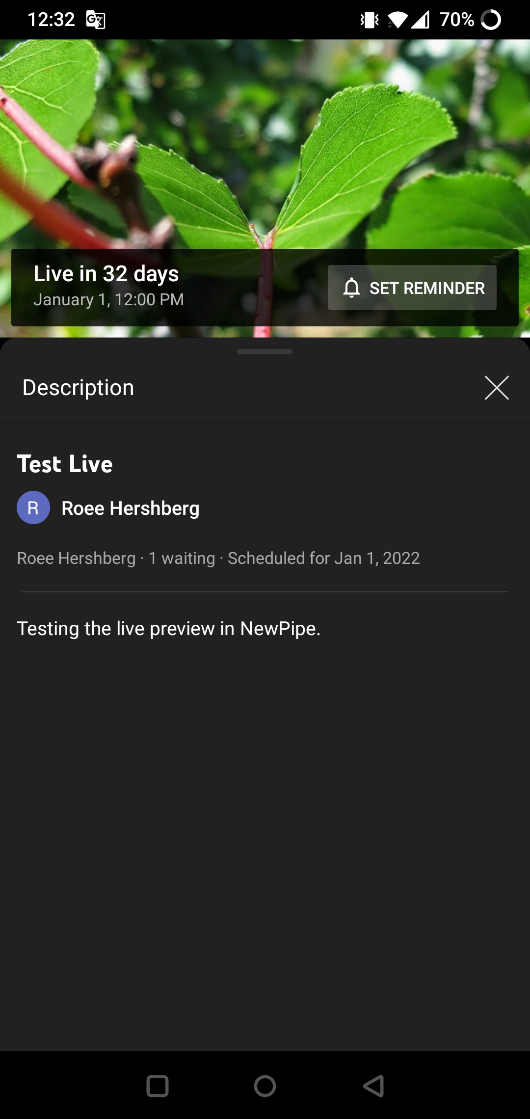 View information of scheduled live video · Issue #7462 · TeamNewPipe ...