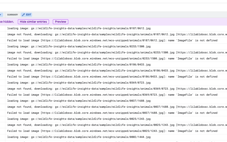 Import errors in Wildlife Insights -- image-classification · Issue #8099 · GoogleCloudPlatform ...