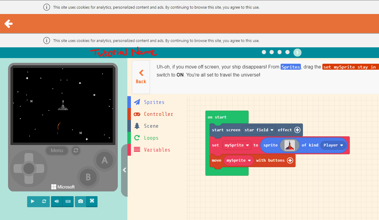 Include Tutorial Name · Issue #2659 · microsoft/pxt-arcade · GitHub