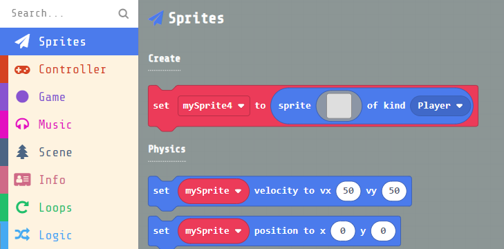 Add a 'Sprite of Kind' block to the Sprites Toolbox drawer · Issue ...