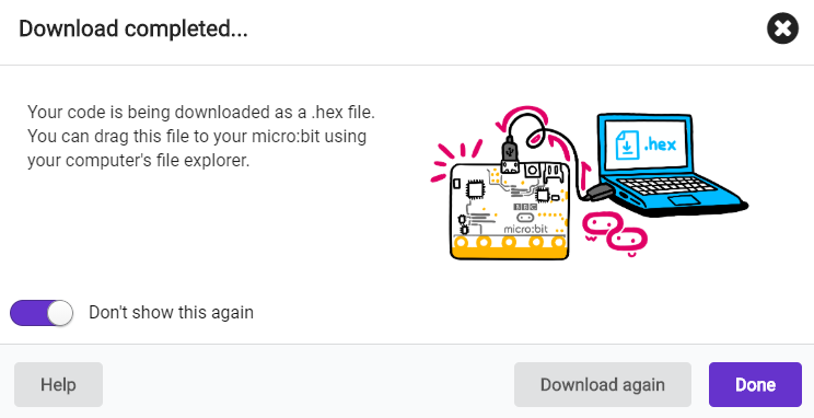 Don't show this again doesn't work for offline · Issue #4215 · microsoft/pxt-microbit · GitHub