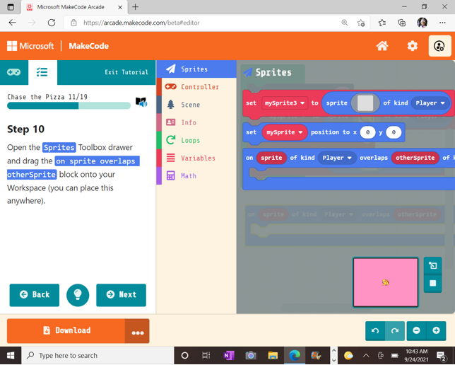 Add collapse tab to Tutorial pane · Issue #4050 · microsoft/pxt-arcade ...
