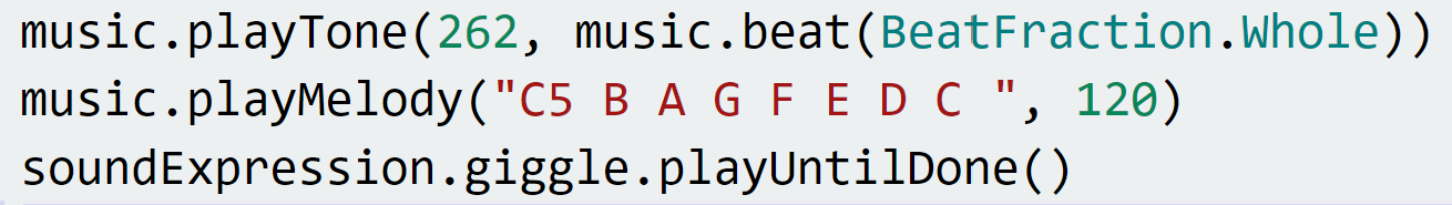 Clean up Music API's · Issue #4454 · microsoft/pxt-microbit · GitHub