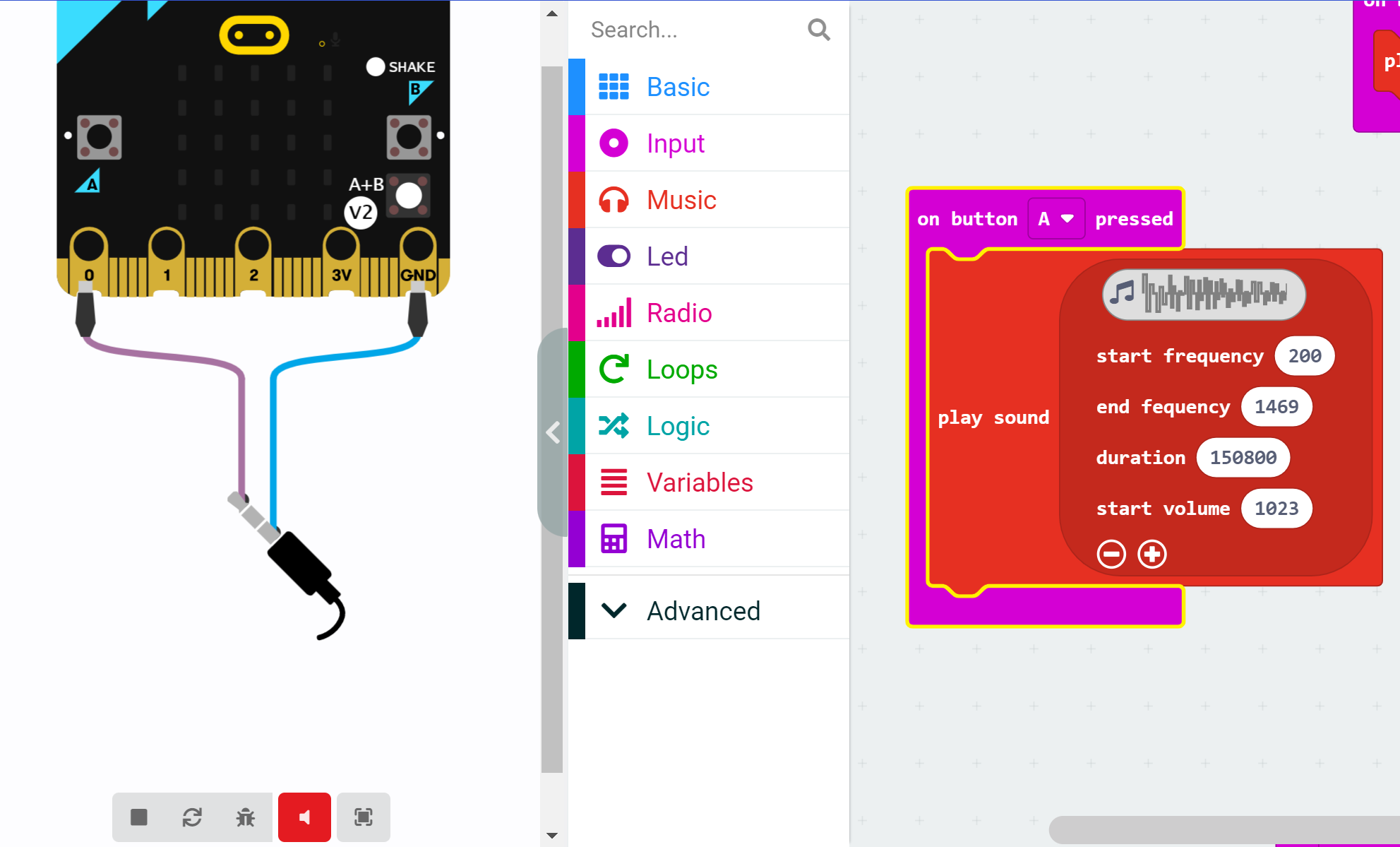 Simulator Mute & Unmute to continue playing sound · Issue #4537 · microsoft/pxt-microbit · GitHub
