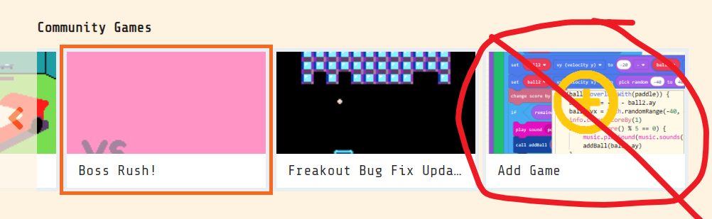 Remove Community Game submission · Issue #5124 · microsoft/pxt-arcade · GitHub