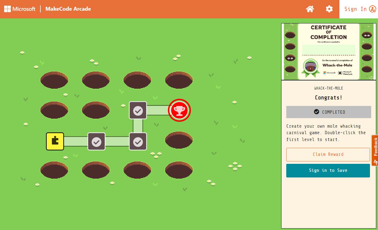 Students not able to play their game after completing Skillmap · Issue #5346 · microsoft/pxt ...