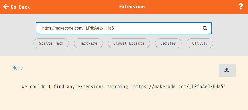 Not Able To Search For Extensions Using Shared Project Url · Issue
