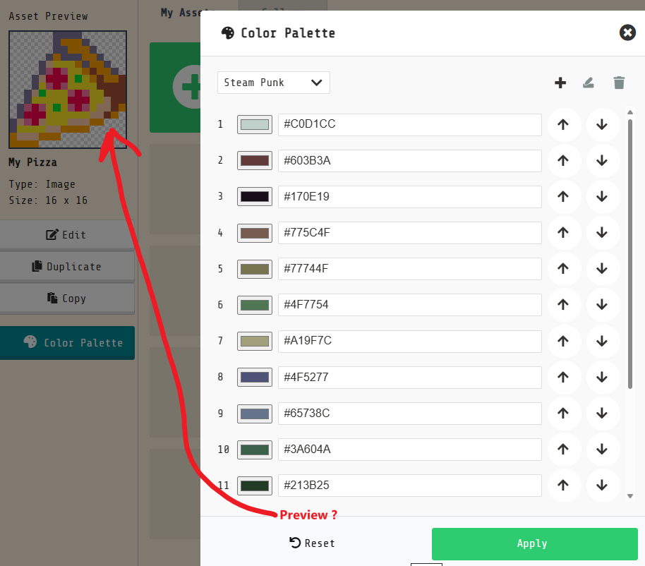 Color Palette: Preview images · Issue #5494 · microsoft/pxt-arcade · GitHub