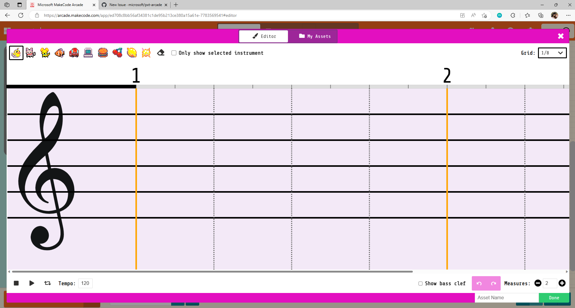 Music Editor Scaling · Issue 5511 · Microsoftpxt Arcade · Github 