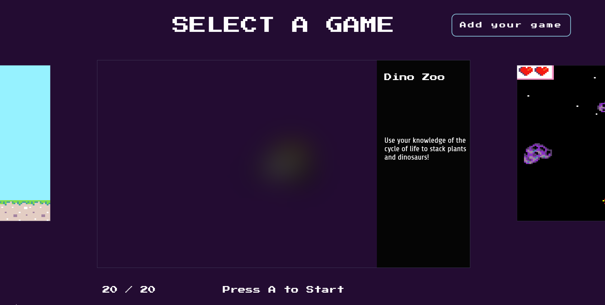 Dino Zoo doesn't have a thumbnail image · Issue #6177 · microsoft/pxt-arcade · GitHub